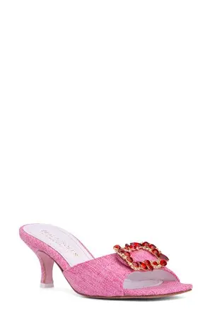 BEAUTIISOLES BY ROBYN SHREIBER Eden Kitten Heel Slide Sandal