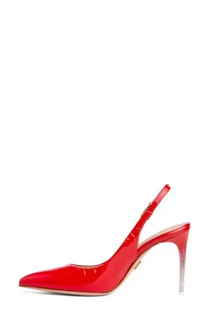 BEAUTIISOLES BY ROBYN SHREIBER Marjorie Slingback Pointed Toe Pumps - Red