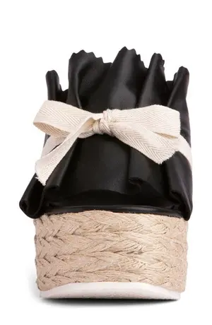 BEAUTIISOLES BY ROBYN SHREIBER Noelle Espadrille Platform Wedge Slide Sandal