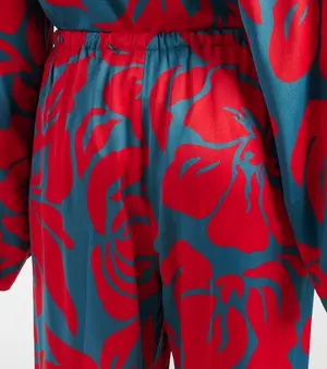 Dries Van Noten Floral Print Palazzo Pants