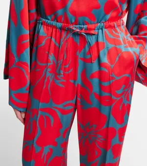 Dries Van Noten Floral Print Palazzo Pants