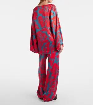 Dries Van Noten Floral Print Palazzo Pants