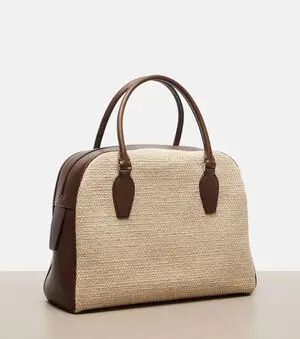 THE ROW India 12 Small Leather Top-handle Bag - Beige