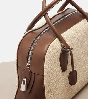 THE ROW India 12 Small Leather Top-handle Bag - Beige