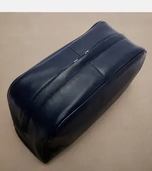 THE ROW Leila Small Leather Clutch - Blue