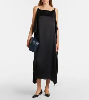 THE ROW Leila Small Leather Clutch - Blue