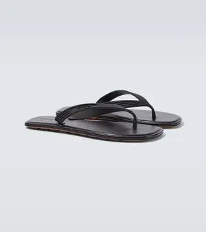 Bottega Veneta Sampieri Thong Sandals - Black