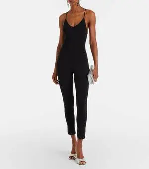 Norma Kamali Fara Open-back Jersey Catsuit