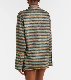 Oseree Lumiere Striped Shirt