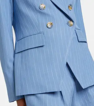 Veronica Beard Miller Pinstripe Blazer - Blue