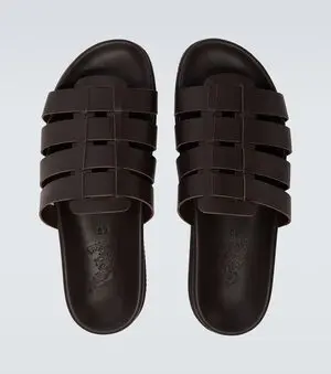 ANCIENT GREEK SANDALS Laodamas Leather Fisherman Sandals