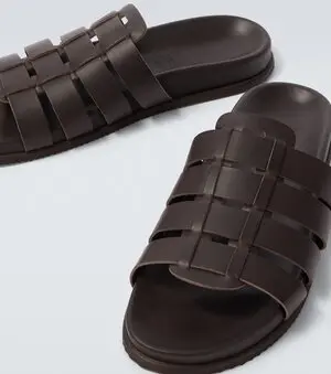 ANCIENT GREEK SANDALS Laodamas Leather Fisherman Sandals