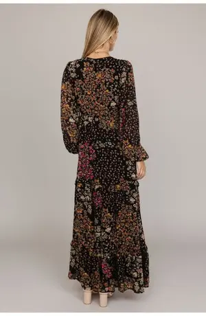 BALTIC BØRN Deep V Maxi Dress