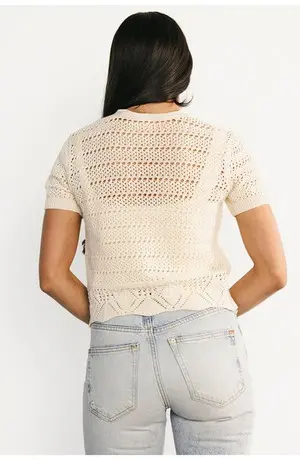 BALTIC BØRN Candela Crochet Knit Cardigan