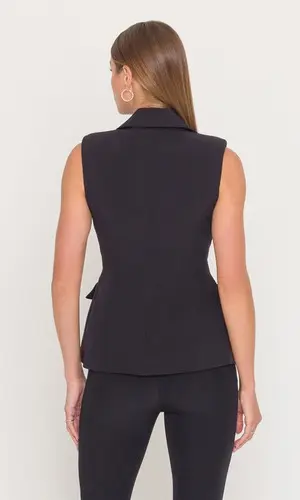 Generation Love Rialto Crepe Sleeveless Blazer