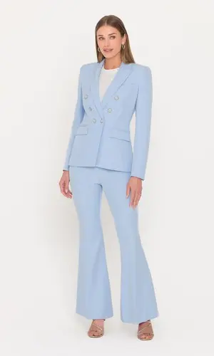 Generation Love Emilio Crepe Blazer - Light Blue