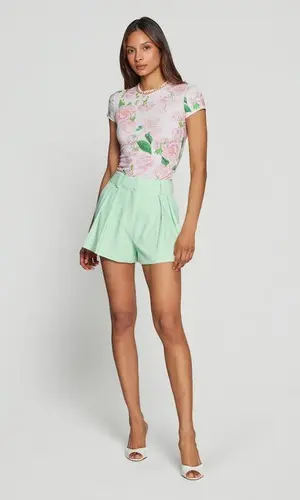 Generation Love Willa Crepe Shorts - Green