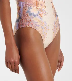 Zimmermann Indra Printed One Piece Swimsuit