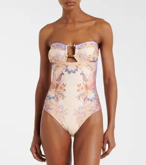 Zimmermann Indra Printed One Piece Swimsuit