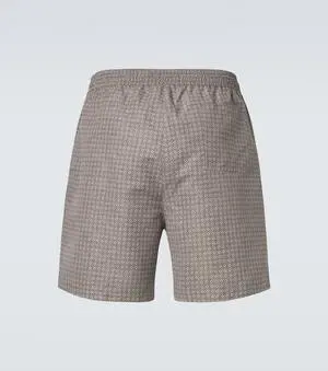 Brunello Cucinelli Logo Swim Trunks - Blue