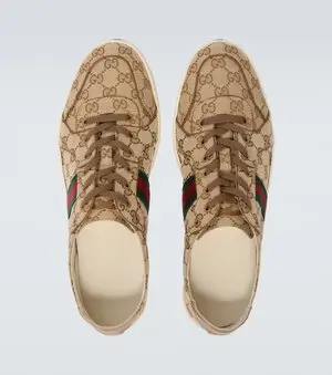 Gucci Stretch Gg Canvas Low-top Sneakers