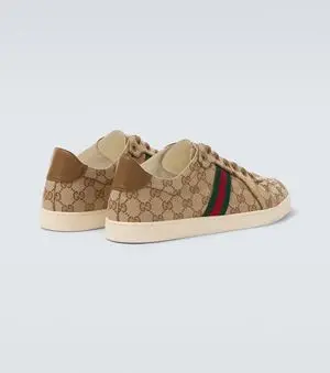 Gucci Stretch Gg Canvas Low-top Sneakers