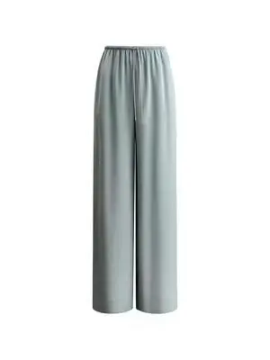 12 STOREEZ Alice Drawstring Silk Trousers