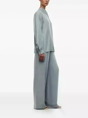 12 STOREEZ Alice Drawstring Silk Trousers