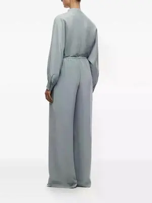 12 STOREEZ Alice Drawstring Silk Trousers