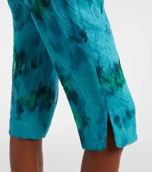 GANNI Printed Capri Trousers
