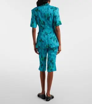 GANNI Printed Capri Trousers