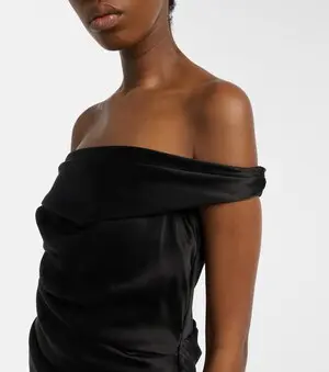THE SEI Bardot Off-shoulder Gown - Black