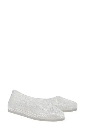 Textured Low Heel Flats