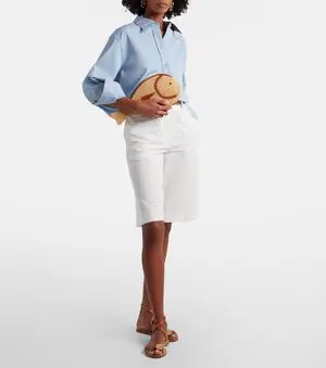 Staud Pesce Raffia Clutch - Beige