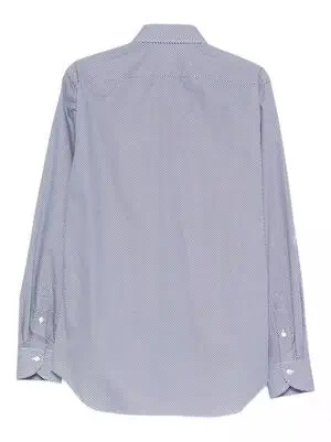DELL'OGLIO Buttoned Patterned Shirt
