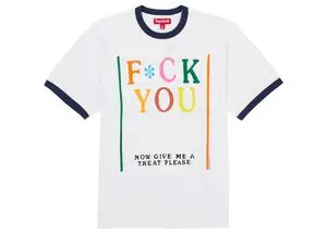 Supreme Mike Kelley Ringer Tee Shirt - White