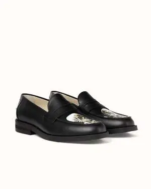 DUKE + DEXTER Wilde Penny Loafer - Skull