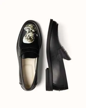 DUKE + DEXTER Wilde Penny Loafer - Skull