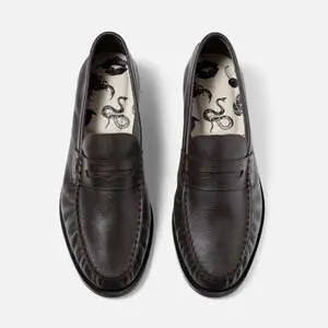 DUKE + DEXTER Ezra Pebble Ruched Loafer