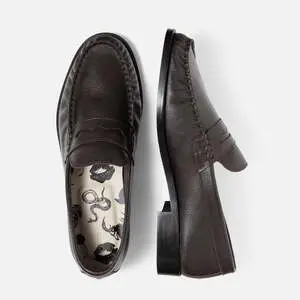 DUKE + DEXTER Ezra Pebble Ruched Loafer