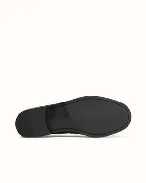 DUKE + DEXTER Ezra Pebble Ruched Loafer - Brown