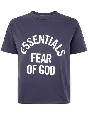 Fear Of God Campus Classic" Short Sleeve Tee - Black