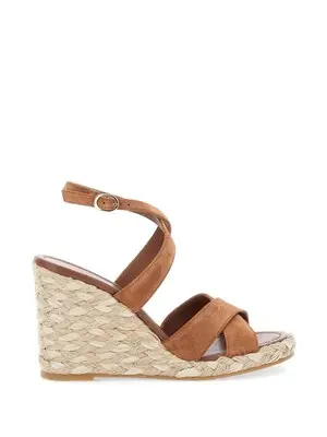 STUART WEITZMAN Alyssa Wedge Sandals - Beige