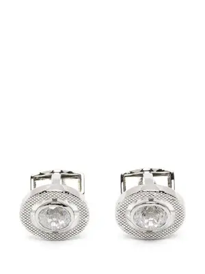 Tateossian Halo Round Cz" Cufflinks - Metallic