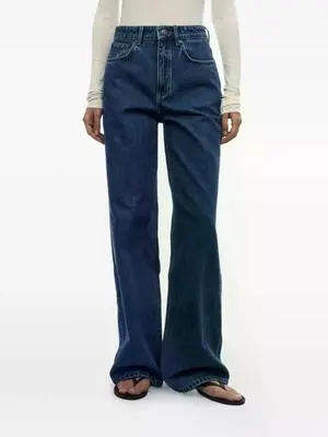 12 STOREEZ Button-fastening Wide-leg Jeans