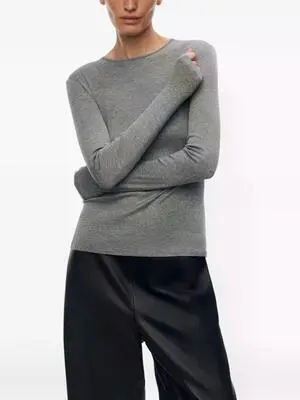 12 STOREEZ Nicole Long-sleeve T-shirt - Grey