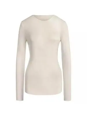 12 STOREEZ Nicole Long-sleeve Top - Neutrals