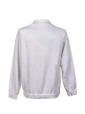 Brunello Cucinelli Logo-print Zip Sweatshirt - Grey