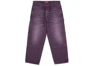 Supreme Worn Double Knee Painter Pant - Purple