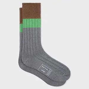 Paul Smith Cotton Socks - Brown